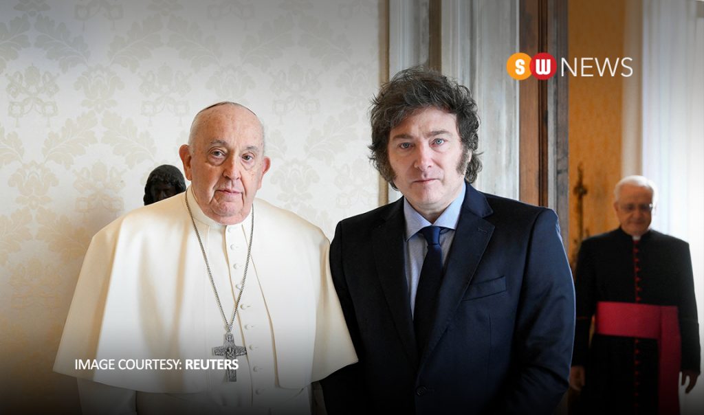 Pope Francis meets with Argentine president Javier Milei for the first time Pope Francis meets with Argentine president Javier Milei for the first time